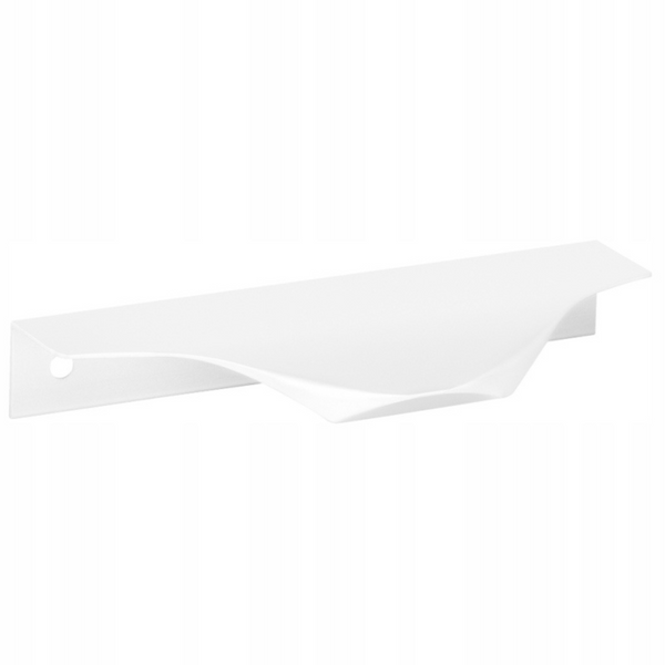Edge Grip Round Profile Handle 480mm (500mm total length) - White - Furnica