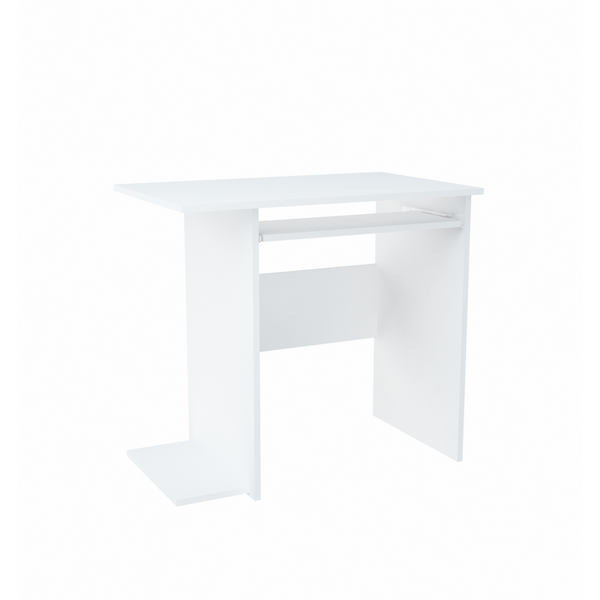 BILLY - Computer Desk with Keyboard Tray - White Matt H74cm W80cm D50cm ...