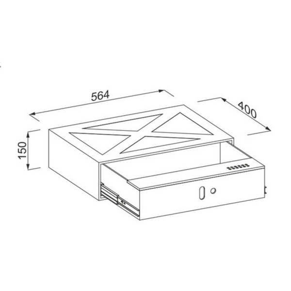Drawer Safe 600mm - Furnica