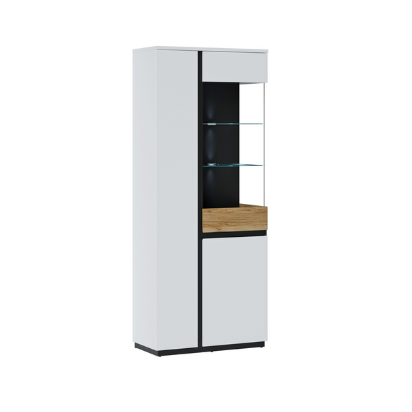 DUKE - Living Room Furniture Set - Alpine White / Catania Oak - Furnica