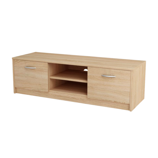 GRACE - TV Stand with 2 Doors and 1 Shelf - Sonoma Oak H36cm W120cm ...