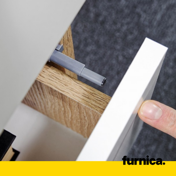 CUBA - Computer Desk with 6 Push to Open Drawers and Keyboard Tray ...