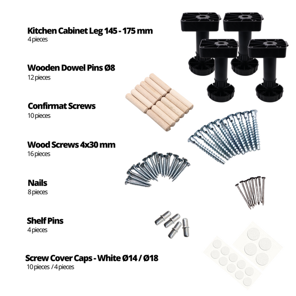 Base Kitchen Cabinet Unit - 150mm - Furnica