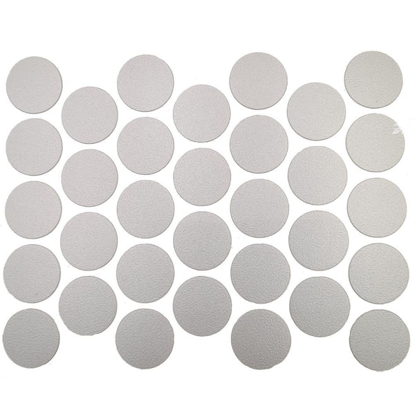 Screw cover caps Self-Adhesive - Metallic Grey 18mm - Furnica