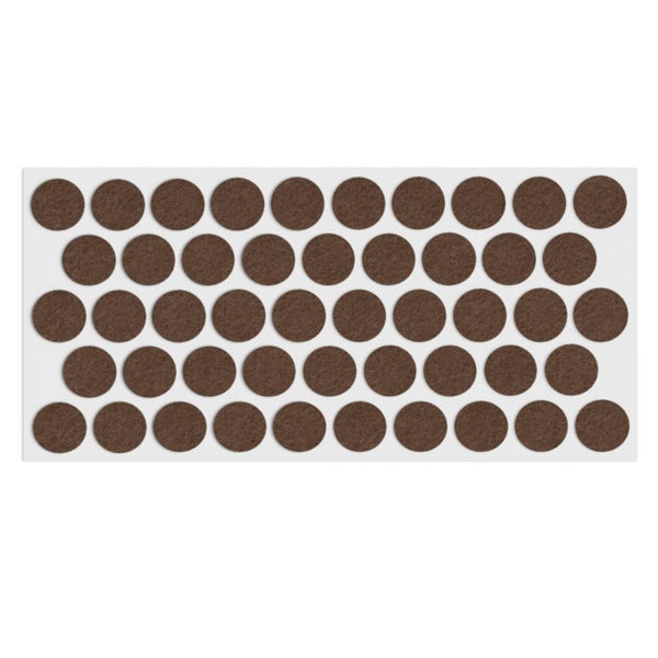 Self-Adhesive Felt Pad Ø20mm Brown - Furnica