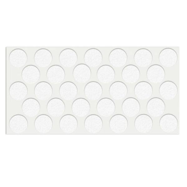 Self-Adhesive Felt Pad Ø24mm White - Furnica